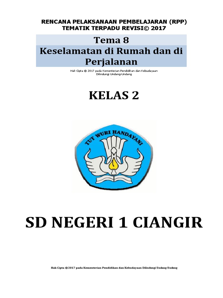 RPP Tema 8 Sub Tema 4 Kelas 2 Smster 2 | PDF