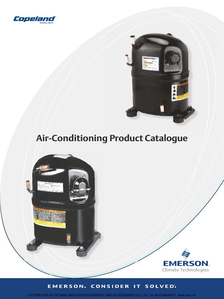 Catalogo Compresores Hermeticos Piston CR Copeland | PDF | Capacitor ...