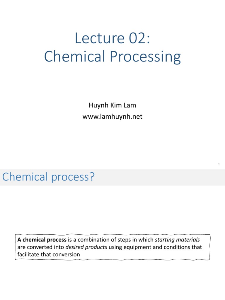 Understanding Chemical Processing Steps | PDF | Instrumentation | Water