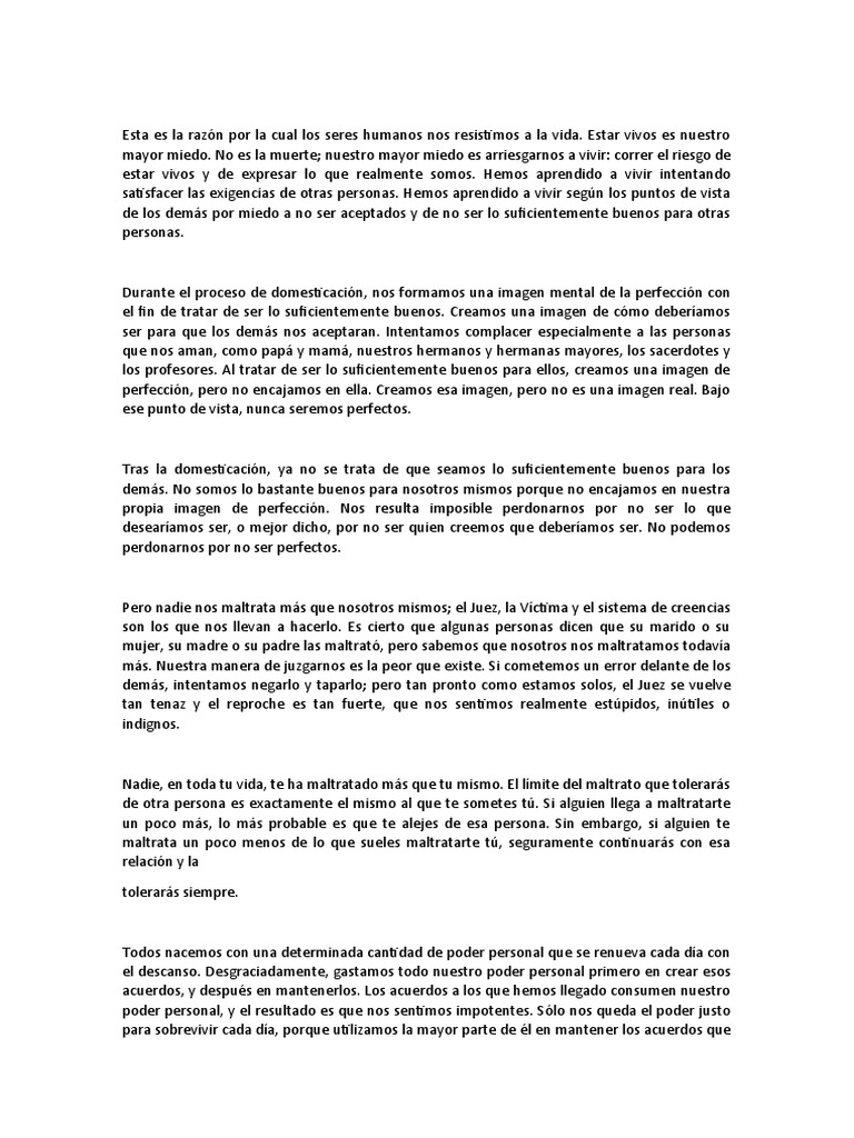 Esta Es La Razón Por La Cual Los Seres Humanos Nos Resistimos A La Vida ...