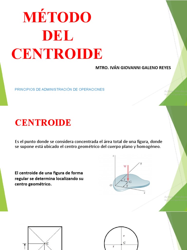 Método del Centroide en Localización | PDF