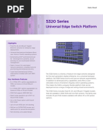 5320 Extreme Datasheet | PDF | Network Switch | Computer Network