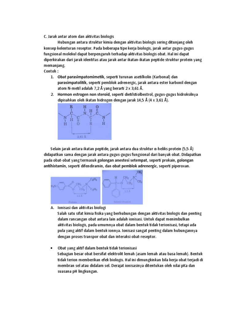 Hubungan Struktur Kimia Dengan Aspek Stereokimia Sifat Kimia Fisika Dan ...