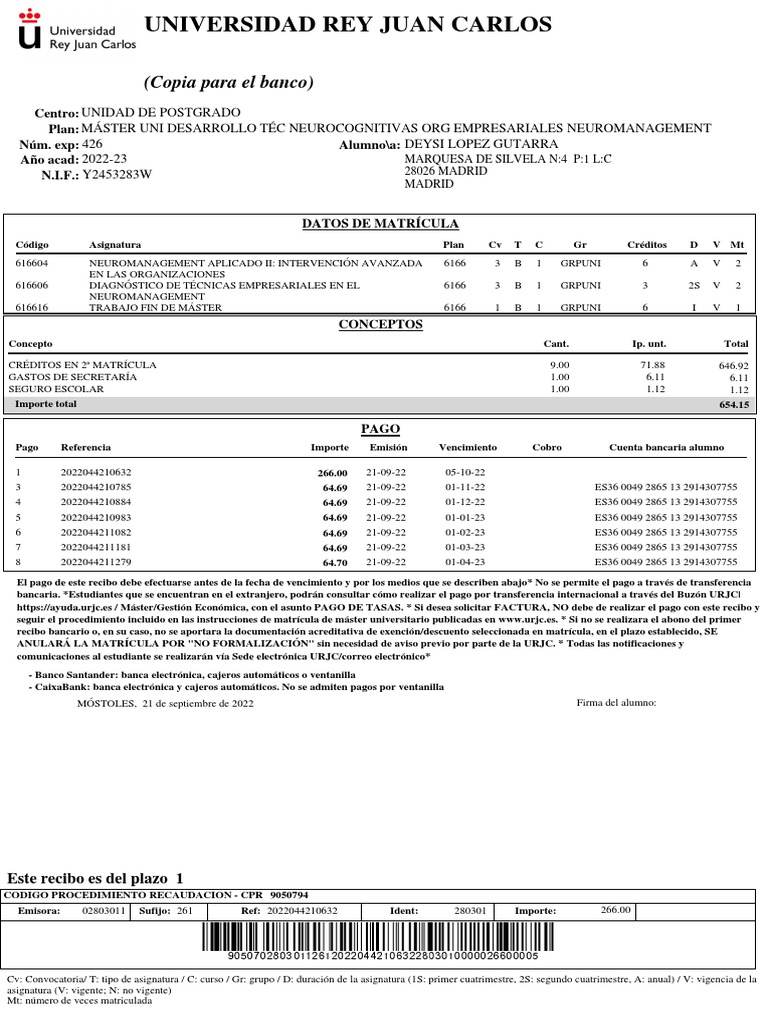 Carta de Pago | PDF | Bancos | Economias