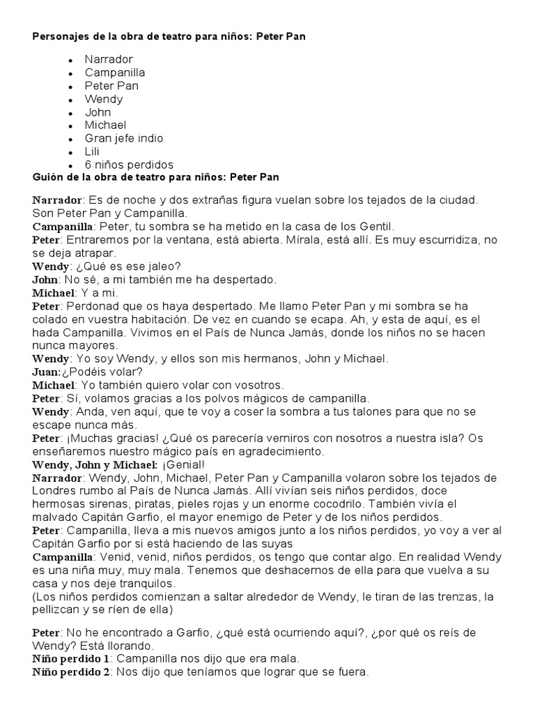 Peter Pan | PDF | Peter Pan