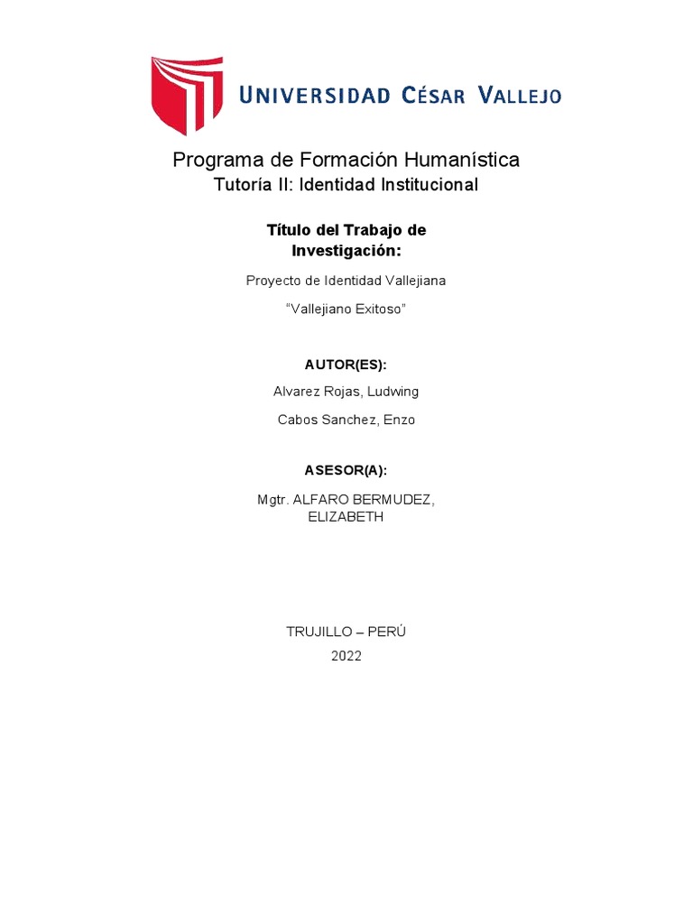 Imforme Tutoria II, Avanze | PDF