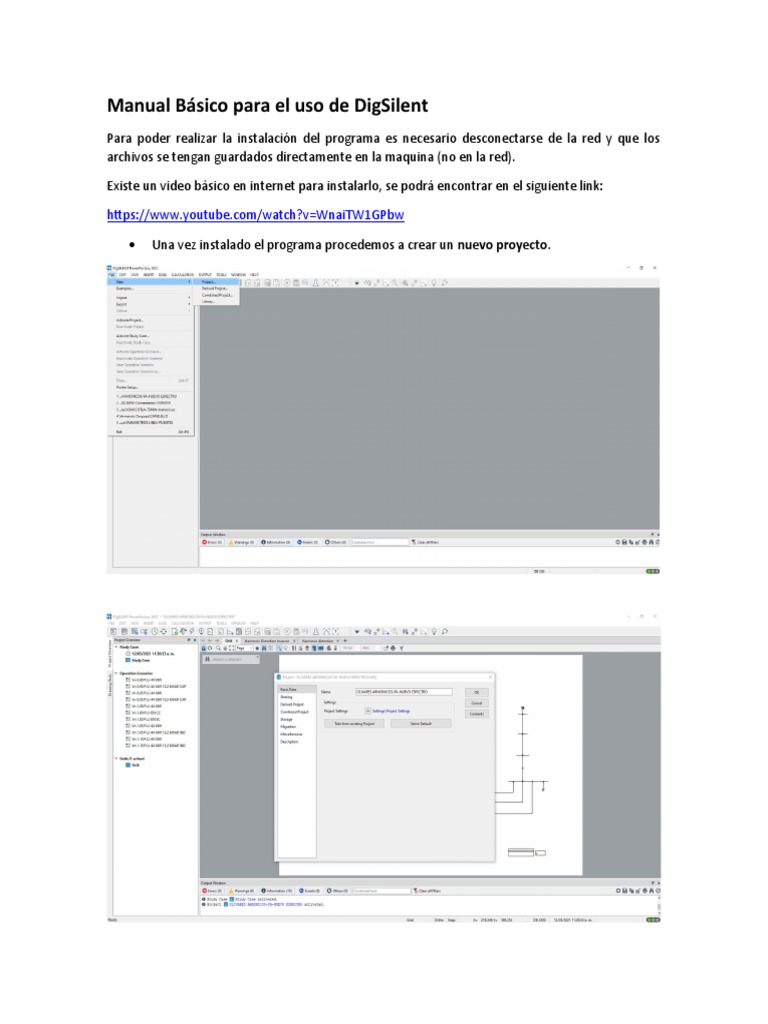 Manual Básico para El Uso de DigSilent - Rev02 | PDF | Transformador | Energia electrica