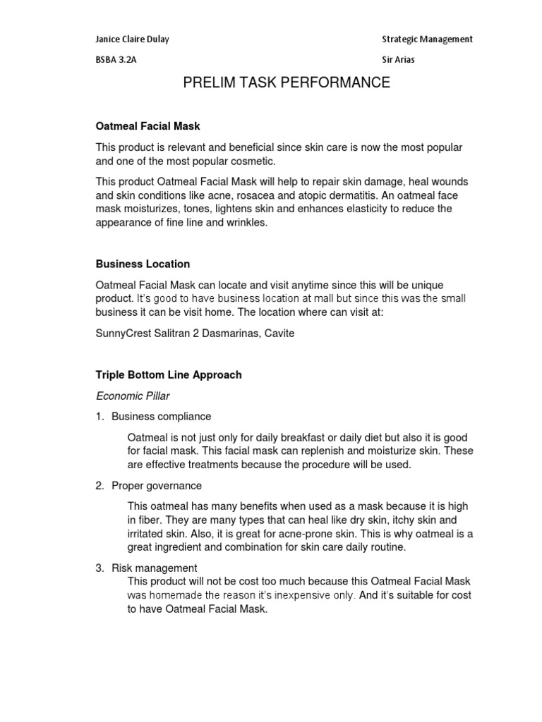 Strategic Management MIDTERM | PDF | Cosmetics | Skin Care