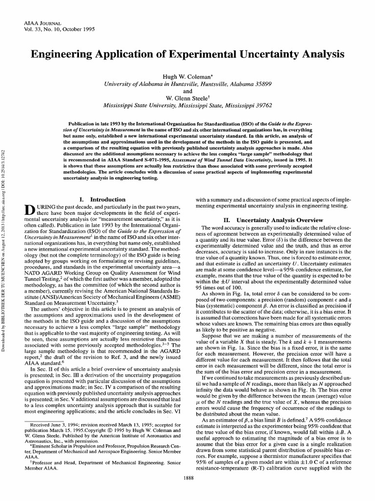 Coleman 1995 | PDF | Accuracy And Precision | Errors And Residuals
