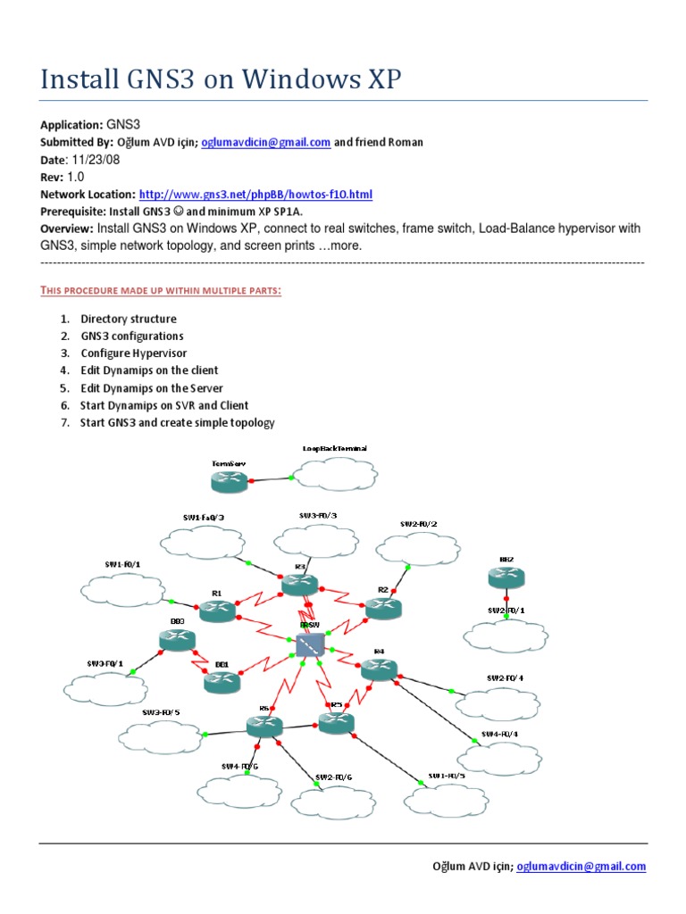 GNS3 Installation Hyper Visor Load-Balancing | PDF | Server (Computing) | Port (Computer Networking)