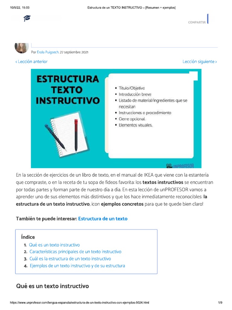 Texto Instructivo | PDF