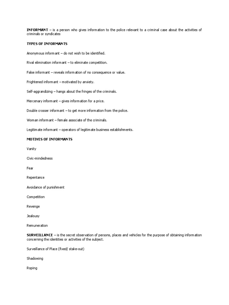 Lesson CDI 1 Midterm | PDF | Surveillance