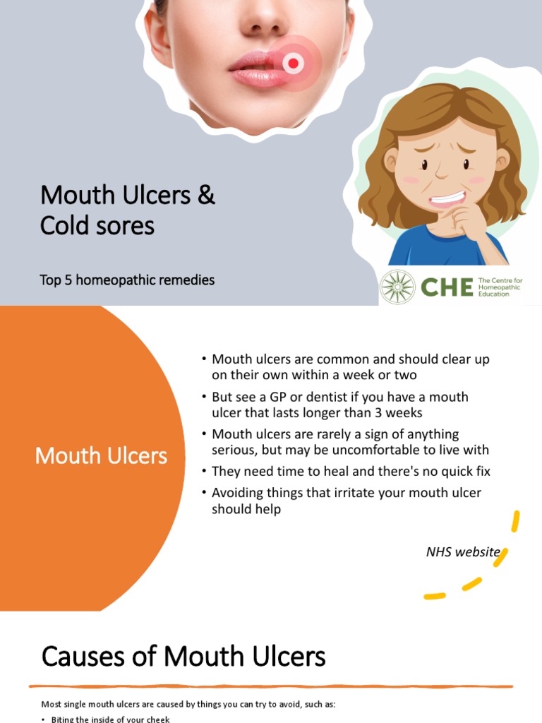 Mouth Ulcers Cold Sores PDF | PDF | Medical Specialties | Clinical Medicine