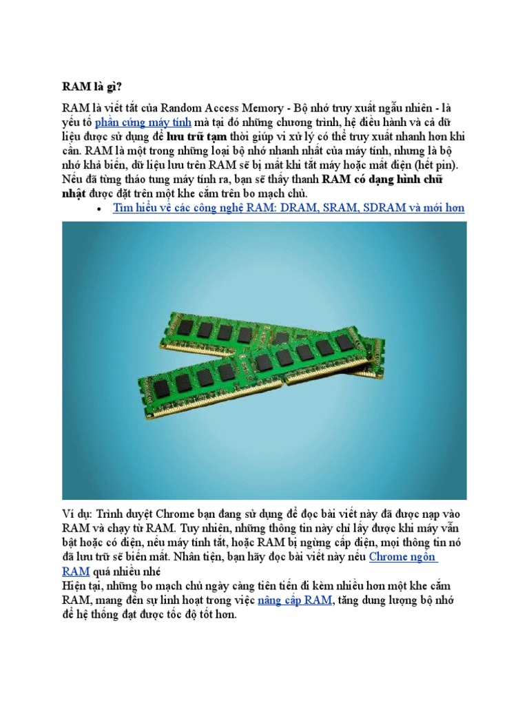 RAM Là Gì | PDF
