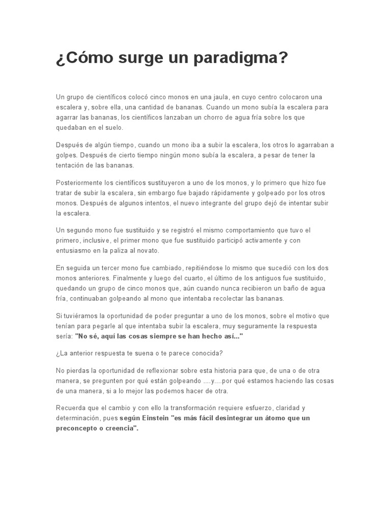 Cómo Surge Un Paradigma | PDF | Libros para adolescentes