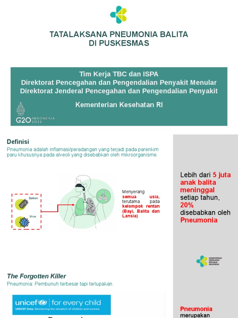 V3 - Tatalaksana Standar Pneumonia | PDF