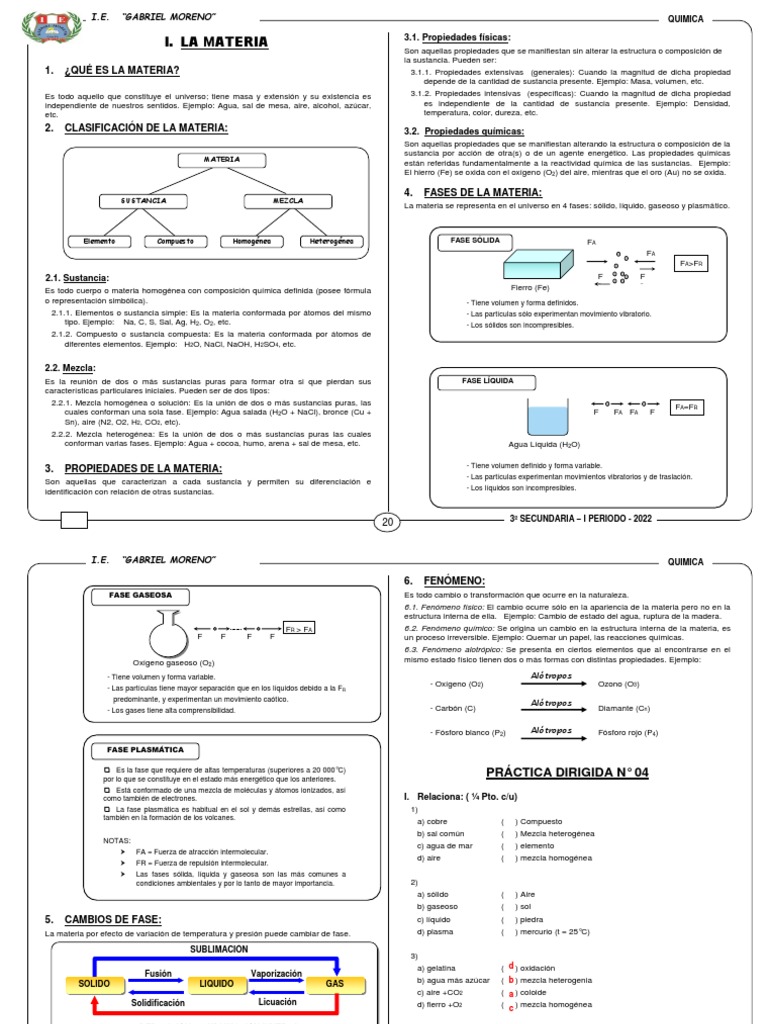 Materia | PDF | Sustancias químicas | Importar