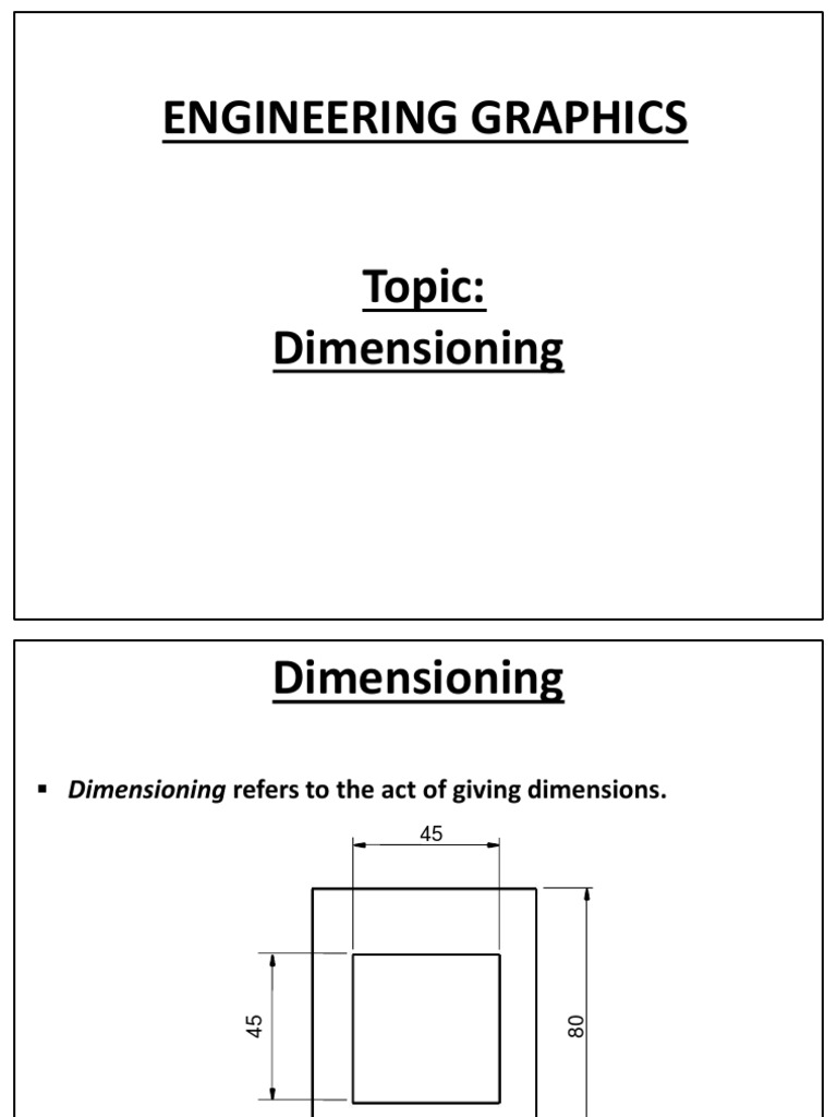 Dimensioning | PDF | Drawing