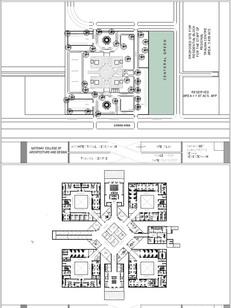 SITE PLAN - GF - FF - SF - Merged | PDF | Health Care | Medical Specialties