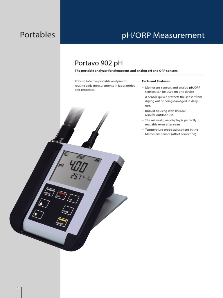 Catalog Excerpt-Portavo-902-pH-en-Knick | PDF | Calibration | Ac Power ...