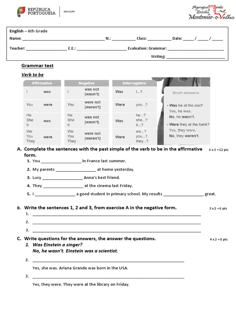 Grammar Writing Test May 6 NEE | Download Free PDF | Linguistics | Grammar