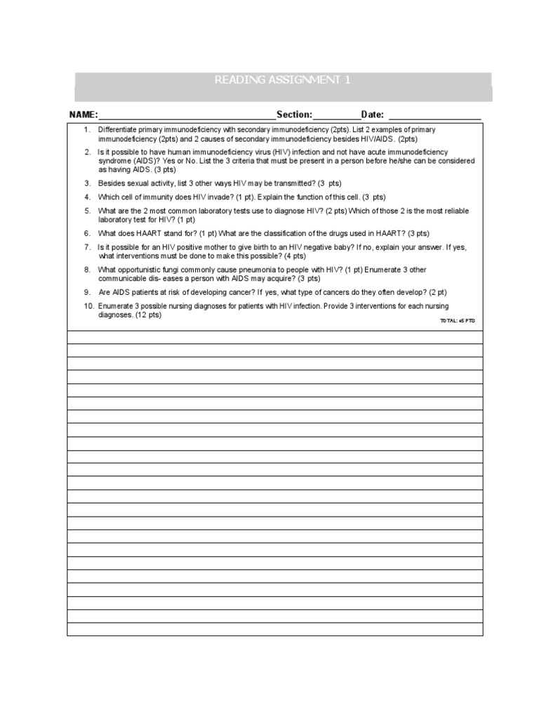 Immuno Study Guide | PDF | Hiv/Aids | Arthritis