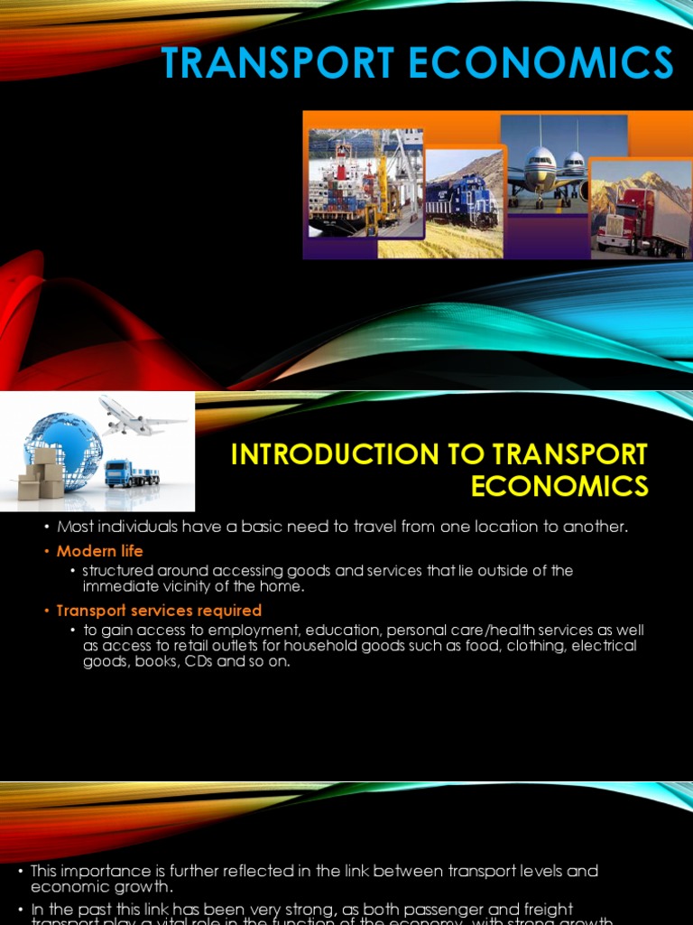 Transport Economics | PDF | Transport | Economics