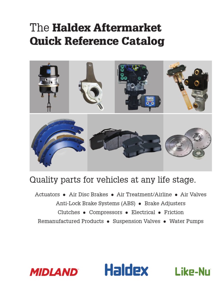 Haldex Quick | PDF | Valve | Vehicle Technology