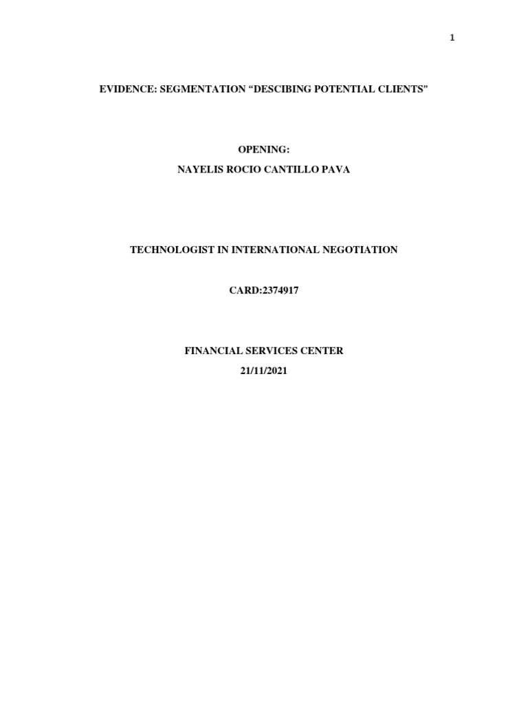 Evidencia 6 Fase Planeacion | PDF | Marketing Evidencia 6 Fase Planeacion | PDF | Marketing
