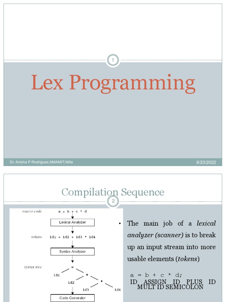 LEX Programming | PDF | Grammar | Computer Programming LEX Programming | PDF | Grammar | Computer Programming