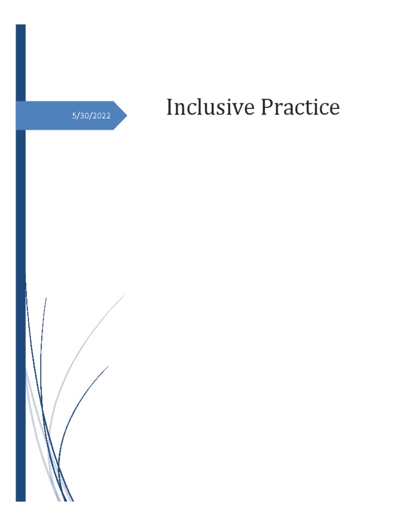 Inclusive Practice | PDF | Teachers | Teaching Method