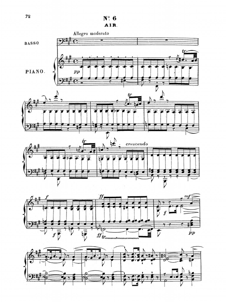 Quoniam Missa Solene Rossini | PDF