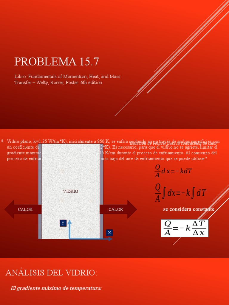 Welty - Problema 15 | PDF | Calor | Conduccion termica