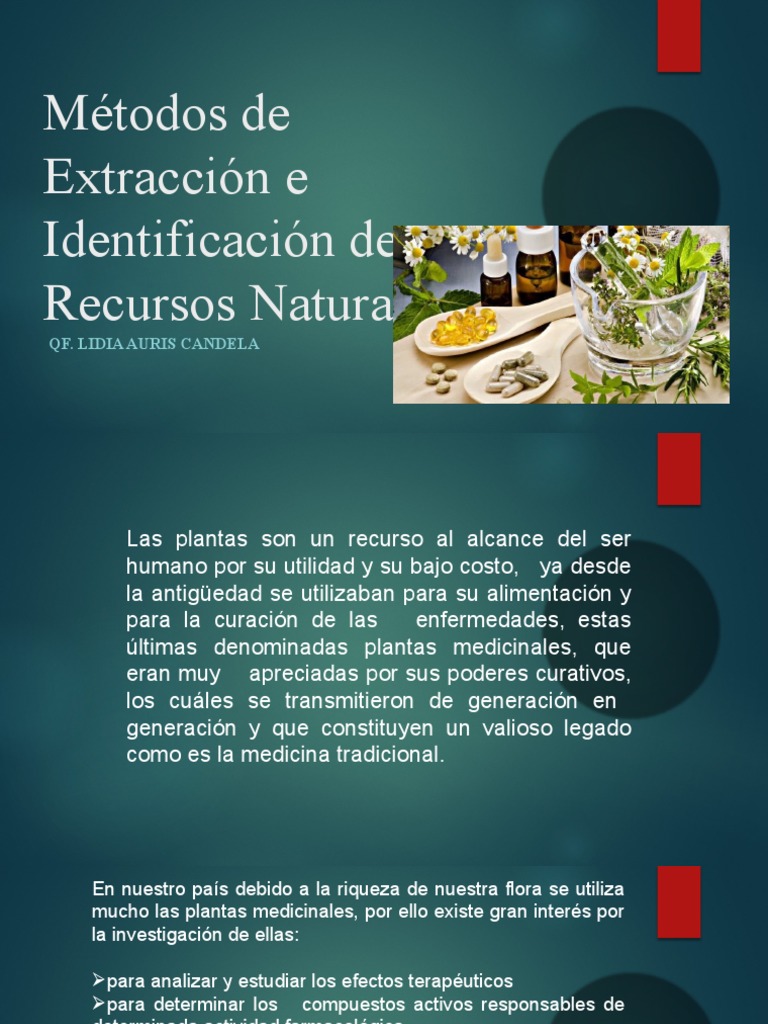 Métodos de Extracción e Identificación de Recursos Naturales | PDF ...