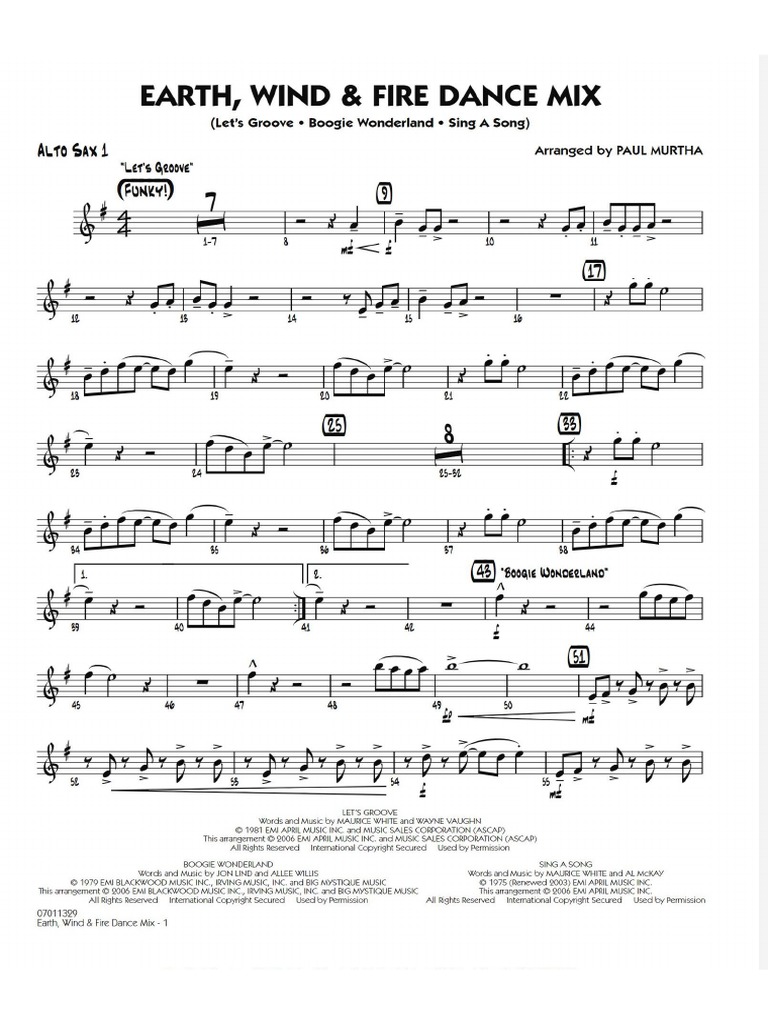 Earth, Wind and Fire Dance Mix Party | PDF