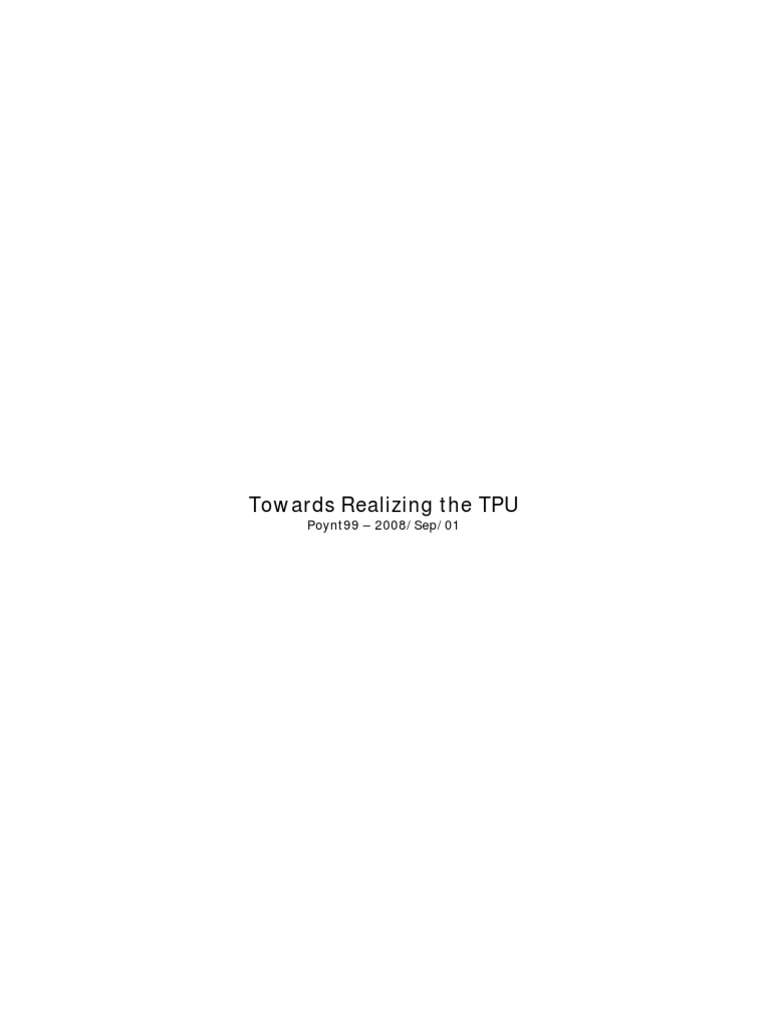 Understanding Steven Mark's TPU Design | PDF | Inductor | Electronic ...