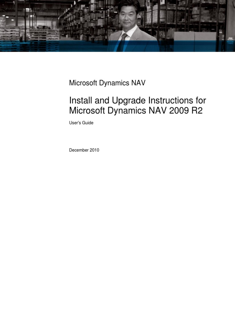 Install and Upgrade Instructions Microsoft Dynamics NAV2009 R2 | PDF ...