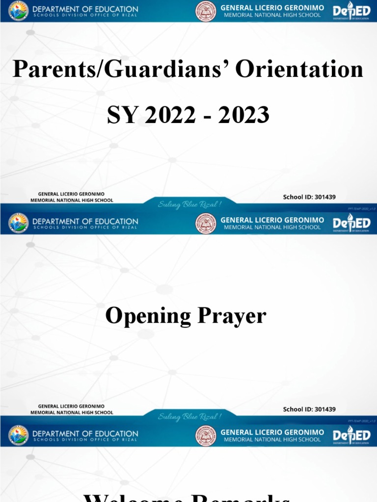 Parents Orientation 2022 2023 | PDF