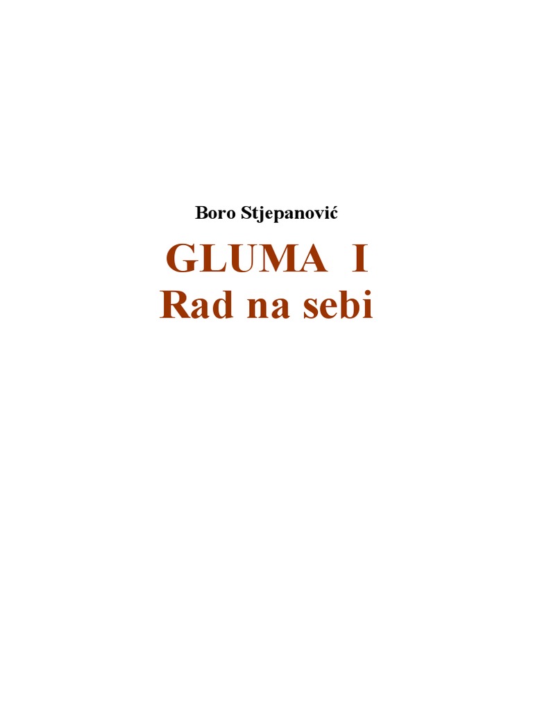 Bora Stjepanović-Gluma 1 | PDF