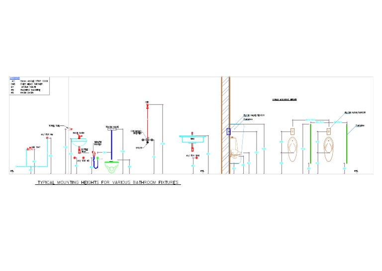Plumbing Fixtures-Standrad Mounting Heights | PDF
