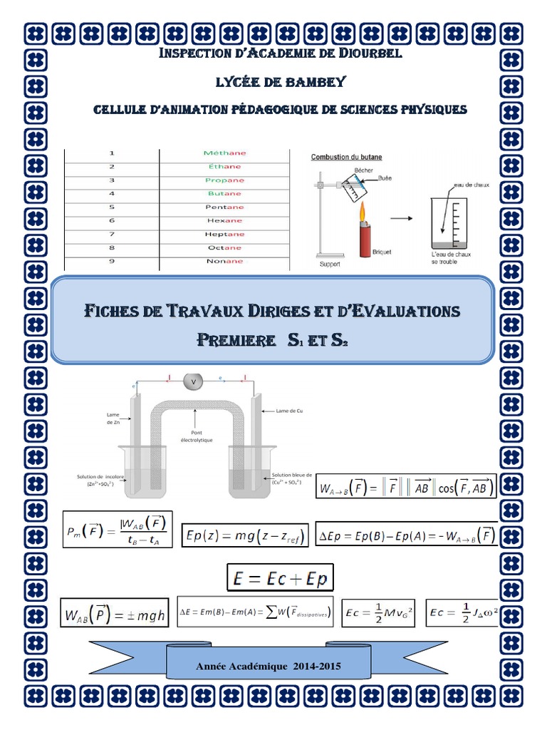 Fascicule PC 1e S | PDF | Pendule (physique) | Obliger