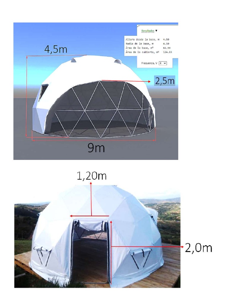 Medidas de Domo 9m | PDF