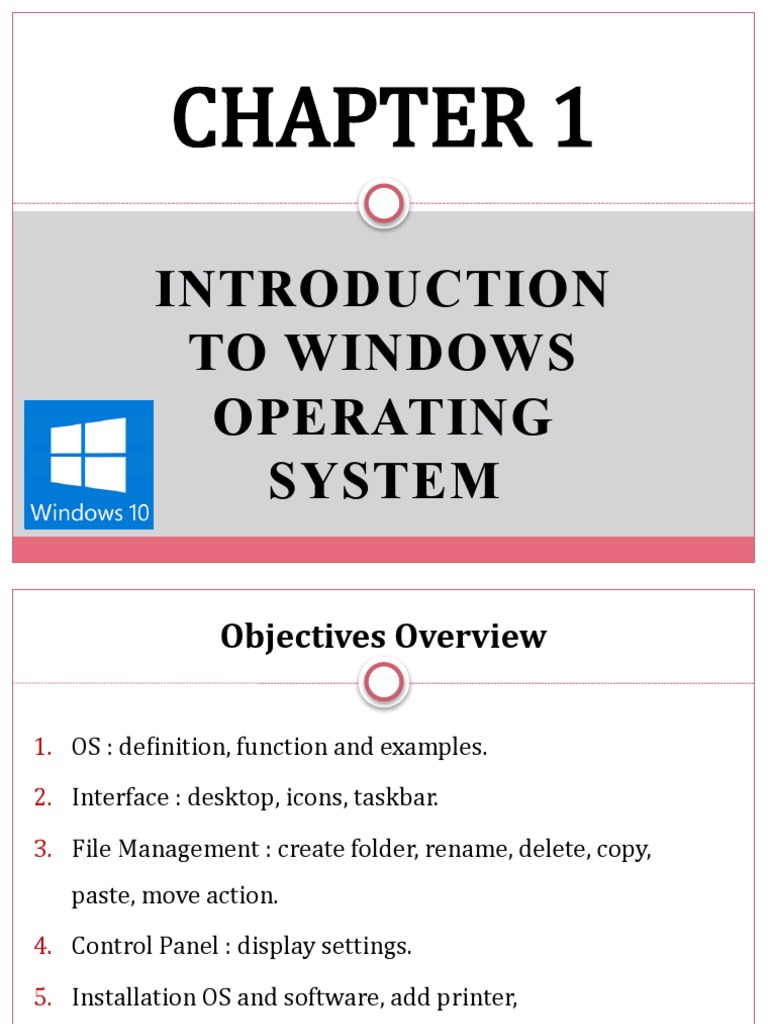 Chapter-1 Operating System - Eita | PDF | Operating System | Microsoft Windows