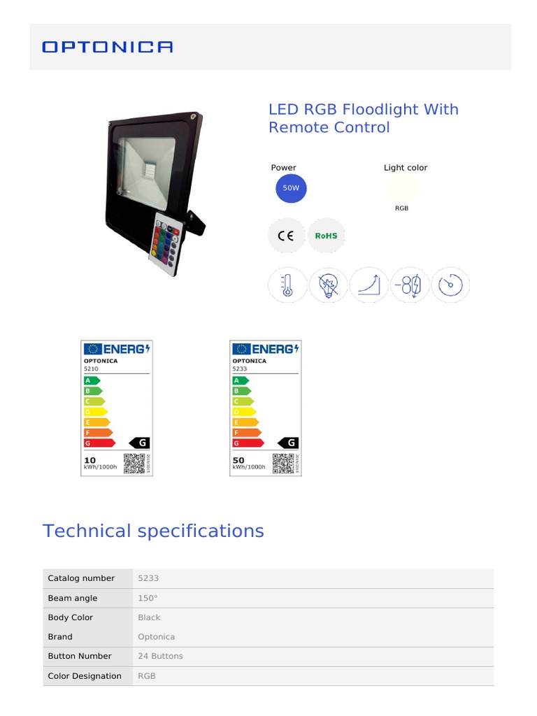 OptonicaLED-Datasheet-led-rgb-floodlight-with-remote-control-50w-rgb-1 ...