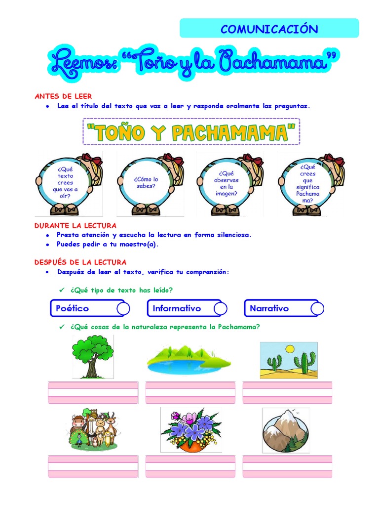 Ficha Com Pachamama Pdf