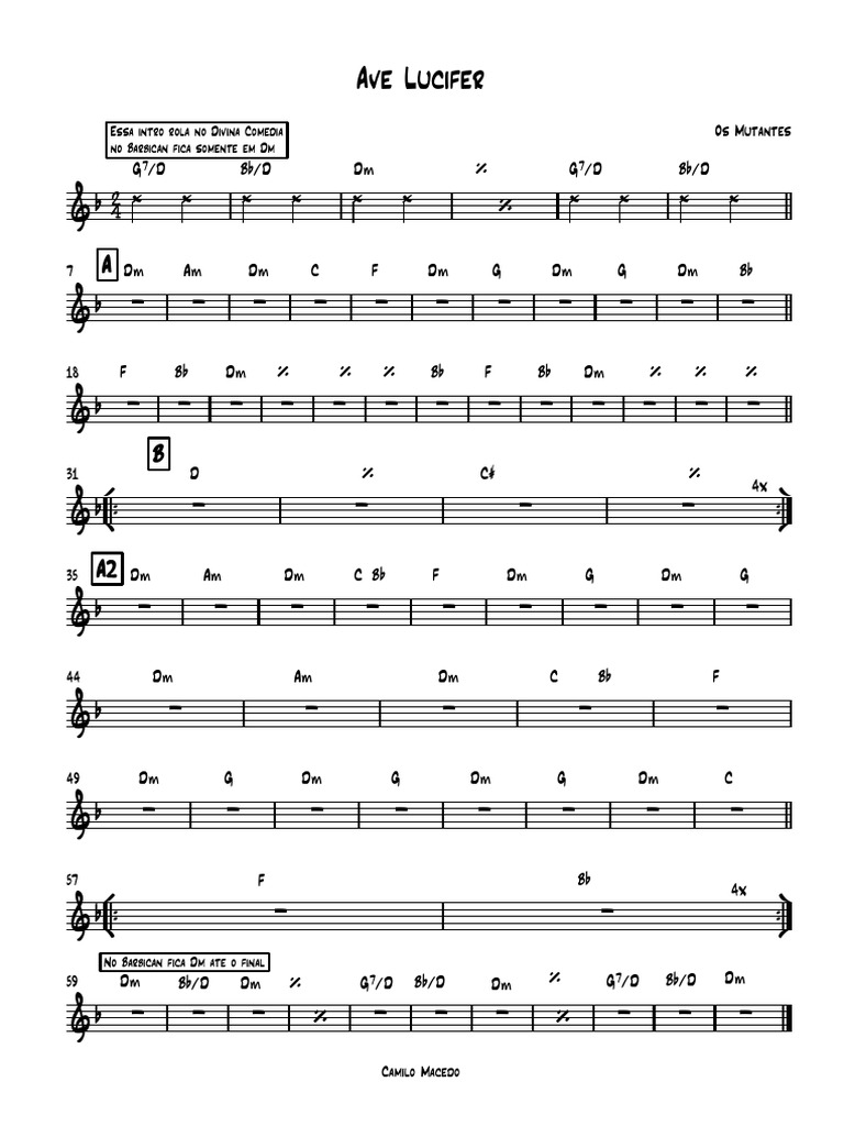 Ave Lucifer - Full Score | PDF