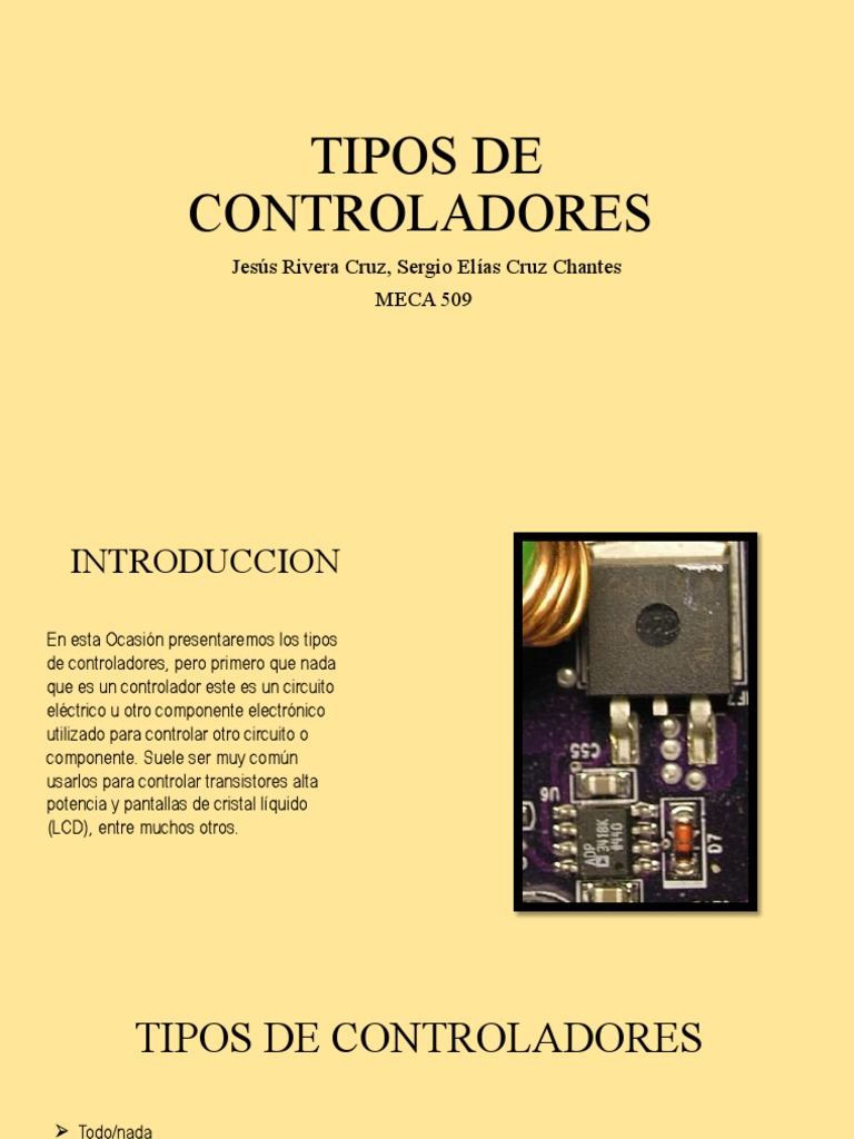 Tipos de Controladores | PDF | Sistema de control | Ingeniería Informática