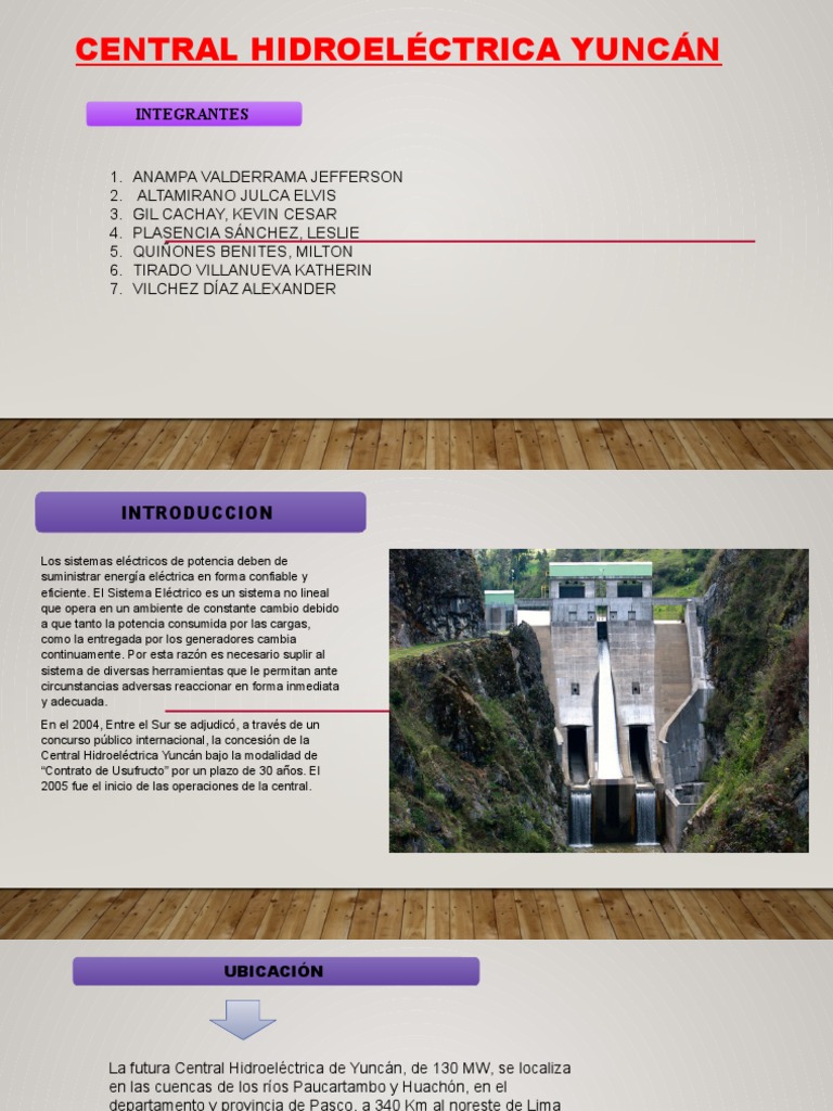 Resumen técnico del proyecto de la central hidroeléctrica Yuncán | PDF | Hidroelectricidad | Túnel