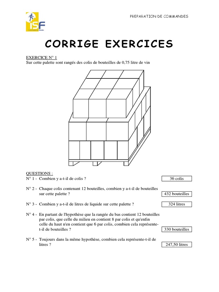 Corrige Exercices Prepa Commandes Logique | PDF | Traitement d'image | Lumière
