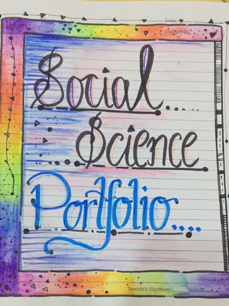 Class 10 Social Science Portfolio Cbse | PDF